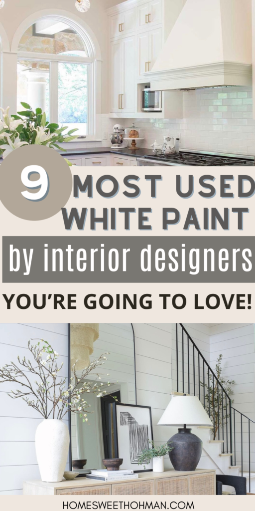 Most Used White Paint Colors [By Interior Designers]